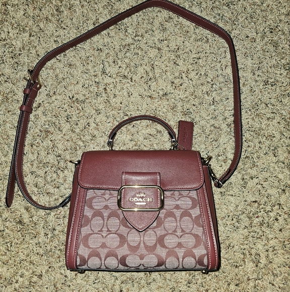 Coach | Bags | Coach Red Signature Crossbody Bag | Poshmark